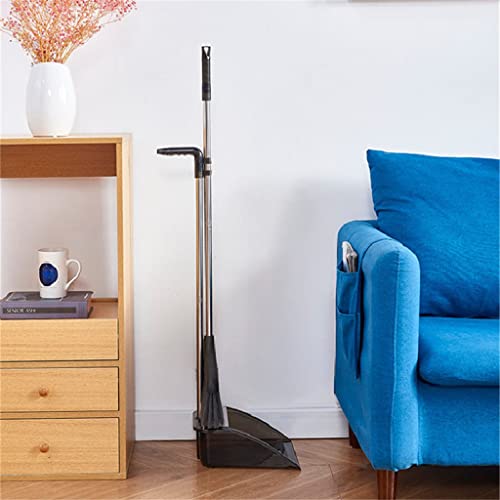 WSJIE Floor Cleaning Brooms for Dust Pan House Sweeper Dustpan and Scoop Set Magic Garbage Scoop Collector Rubber