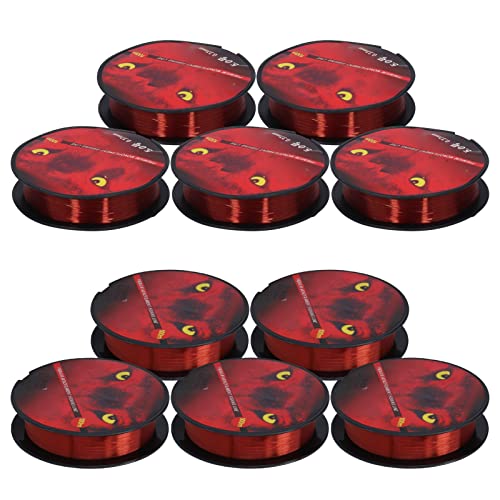 Sporting Goods 5Pcs 100M Nylon Lure Bait Fishing Line Wearproof Strong Toughness Anti‑Bite Tackle Accessory(RvSky)