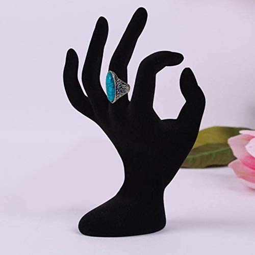 LadayPoa Women's Fashion Created-Turquoise Ring Tibet Silver Plated Gothic Stone Rings