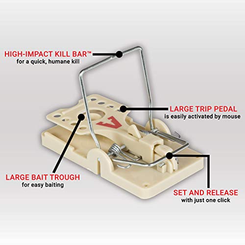 Victor M143SSR 2-Pack Power-Kill Mouse 6 Traps, Tan