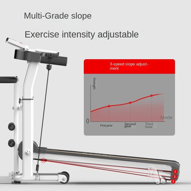 Sports Exercise Powerless Treadmill Household Type Small Ultra Quiet Multi Functional Indoor Folding Mechanical Treadmill ((Black) Basic+Four-in-one Twist Waist (with Protective Belt) is a