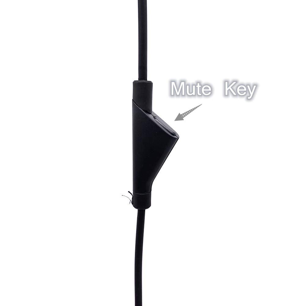 Meijunter Replacement Inline Mute Cable for Astro A10/A40/A30/A50/Logitech G233/G433 Wired Gaming Headset, 2m/6.6 ft