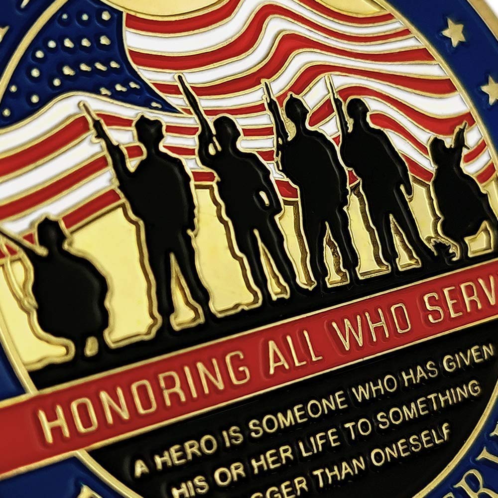 Thank You for Your Service Military Veterans Challenge Coin Appreciation Gift