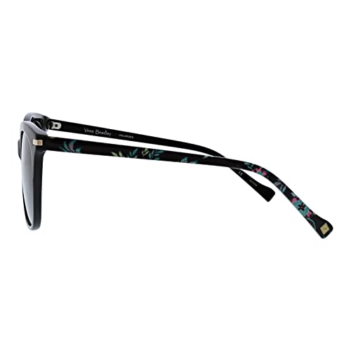 Vera Bradley Women's Julisa Polarized Round Sunglasses, Island Garden, 53