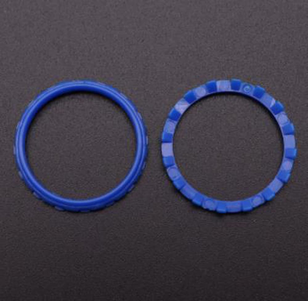 PS5 Controller Accent Rings Decorative Accessory for PlayStation 5 Controller Replacement Parts - 2 Pair/Blue