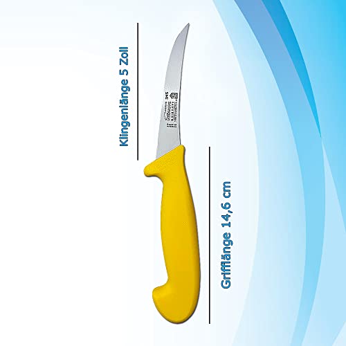 SMI - Solingen Boning Knife Curved 5 inch Meat Knife Professional Flexible Sharp Kitchen Knife Solingen Knife - Made in Germany