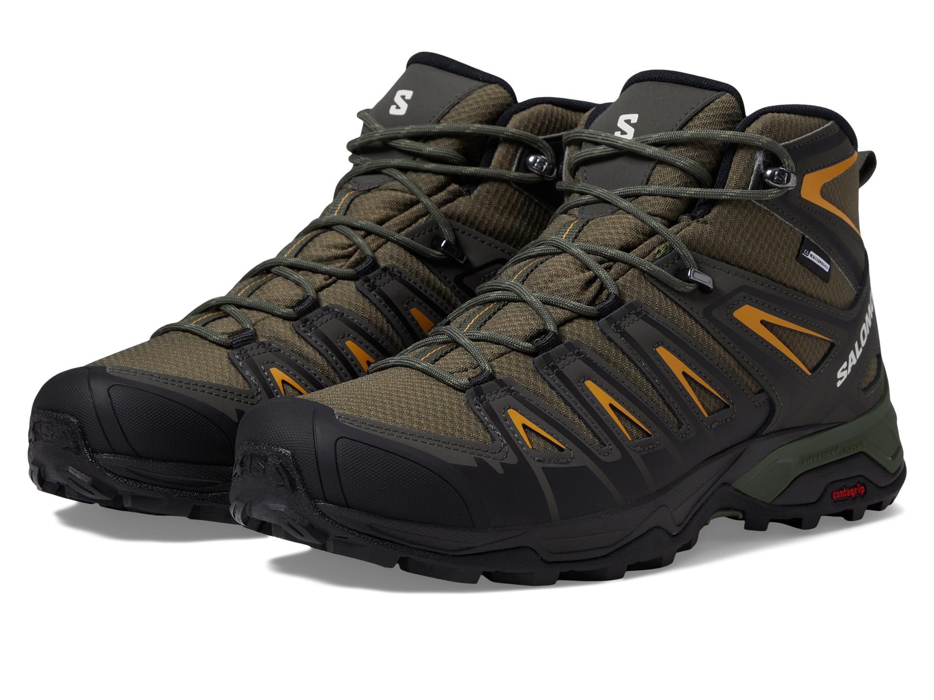 Salomon X Ultra Pioneer MID CLIMASALOMON Waterproof Hiking Boots for Men Trail Running Shoe, Olive Night, 14