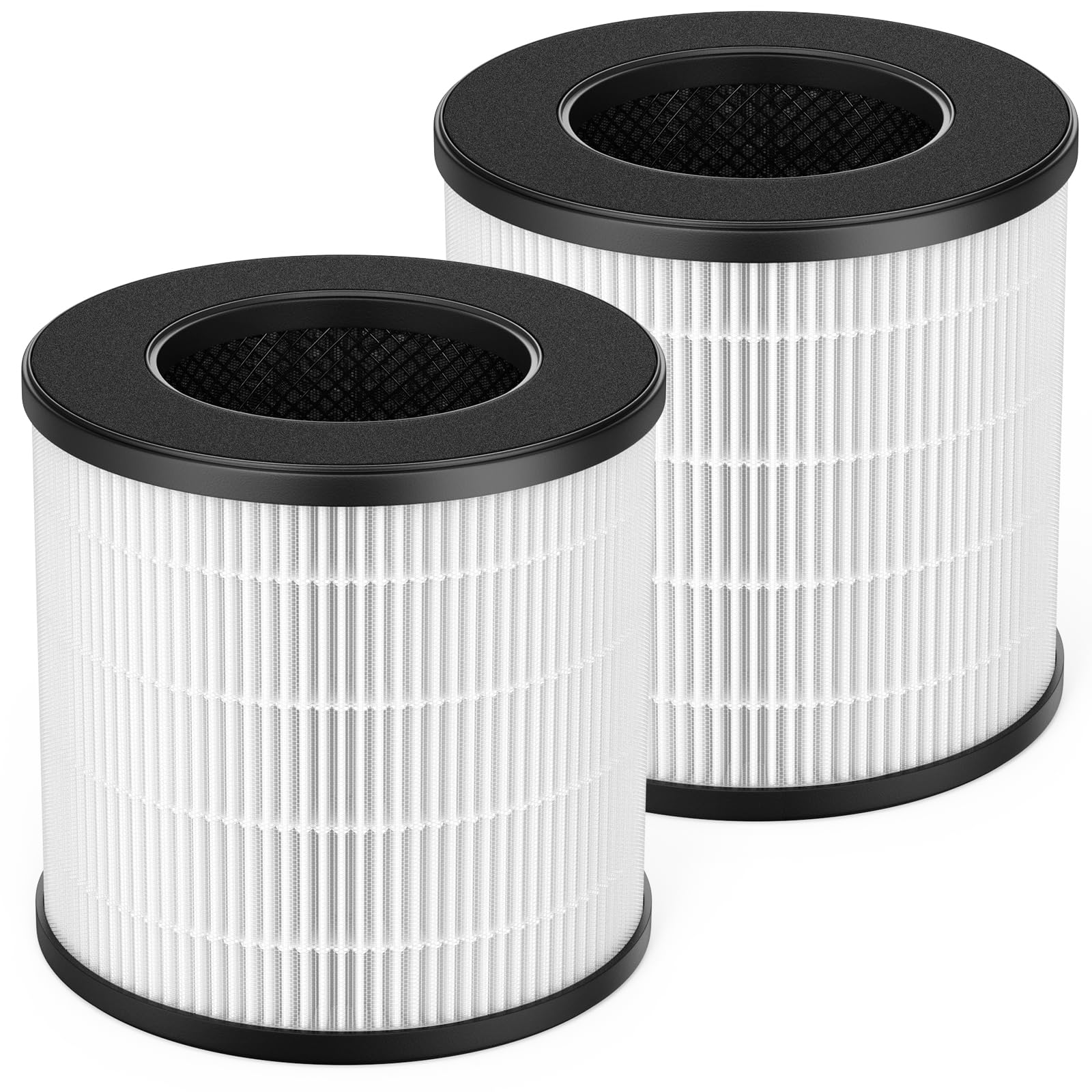 SAKEGDY AC201B / PU-P05 Filter Replacement, Compatible with FULMINARE PU-P05 Air Clean Purifier and Purivortex AC201B Air Clean Purifier, 3-IN-1 H13 True HEPA Filter for Dust Smoke Pollen, 2 Pack.
