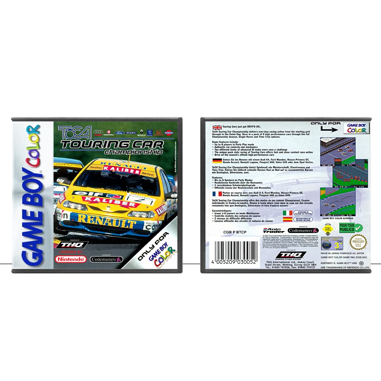 TOCA; Touring Car Championship | (GBC) Game Boy Color - Game Case Only - No Game