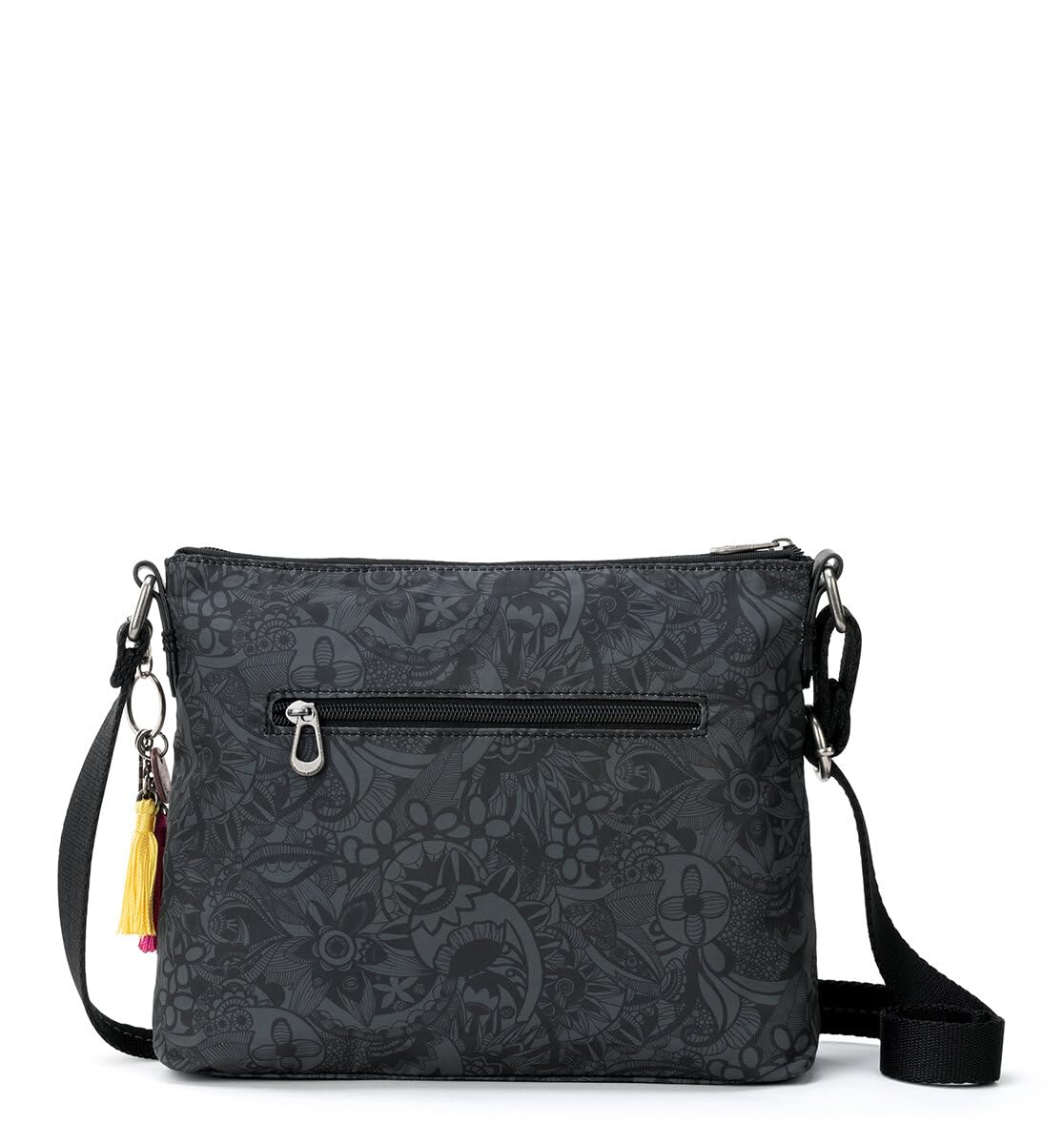 Sakroots Artist Circle Basic Crossbody in Eco Twill, Adjustable Crossbody Strap, Quilted Navy Spirit Desert