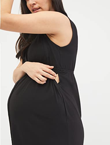 Motherhood Maternity Women's Maternity 3 in 1 Labor, Delivery, and Nursing Gown, Black, Medium