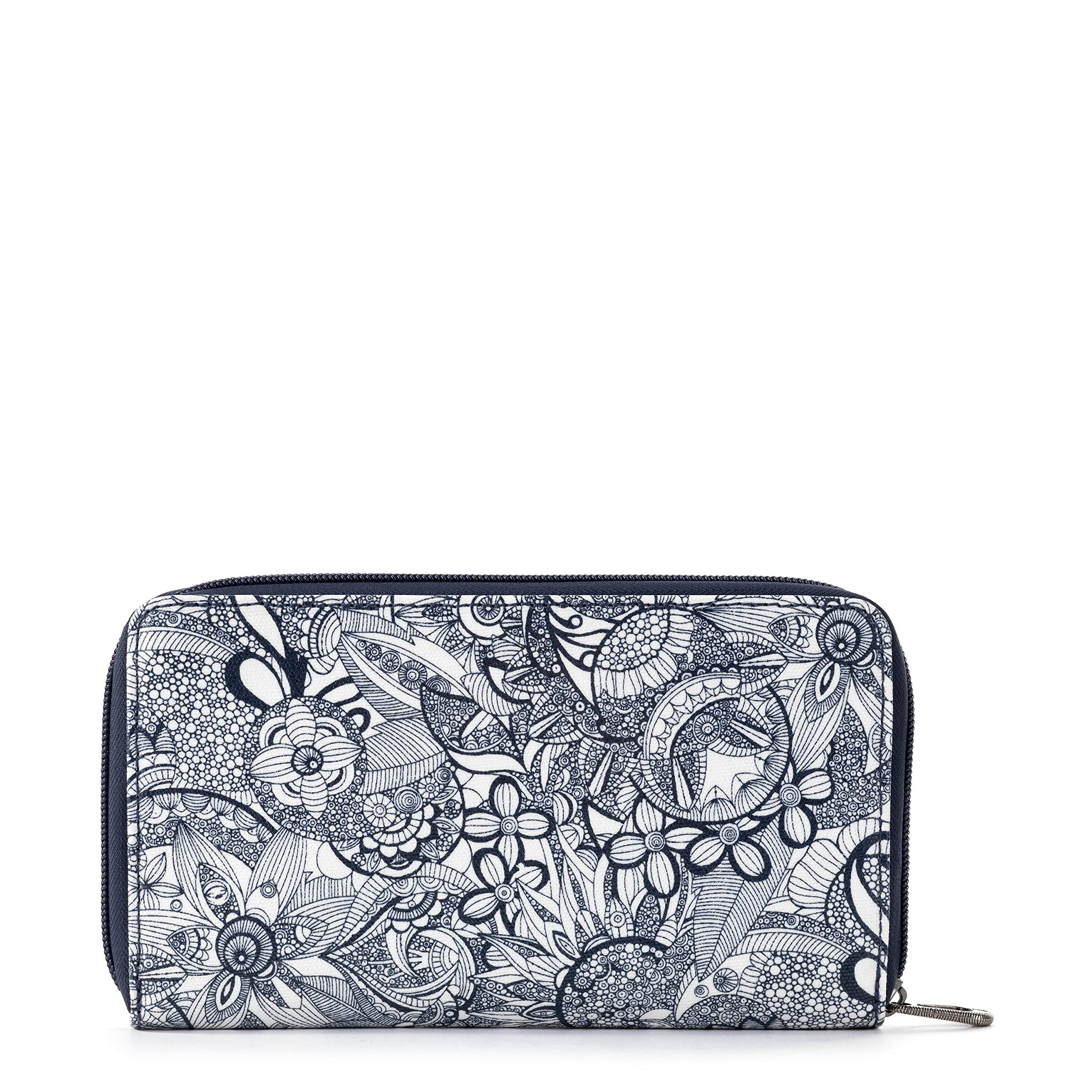 Sakroots Women's Large Cotton Zip Wallet, Navy Spirit Desert, One Size