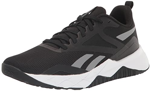 Reebok Women's NFX Cross Trainer, Black/Pure Grey/White, 7.5