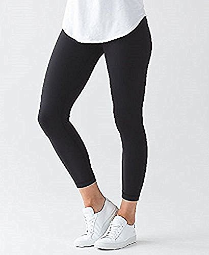 Lululemon High Times Pant Full On Luon 7/8 Yoga Pants (Black, 4)