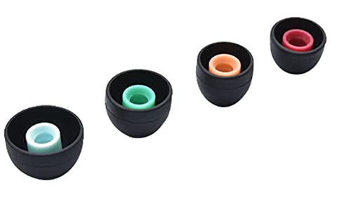 Zotech Replacement Eartips Silicone Earbuds Buds Set for Sony in-Ear Headset WF-1000XM4 WF-1000XM3 MDR-XB50AP XBA-H1 WF-XB700 WF-SP800N. XS/S/M/L, 4 Pair (Black)