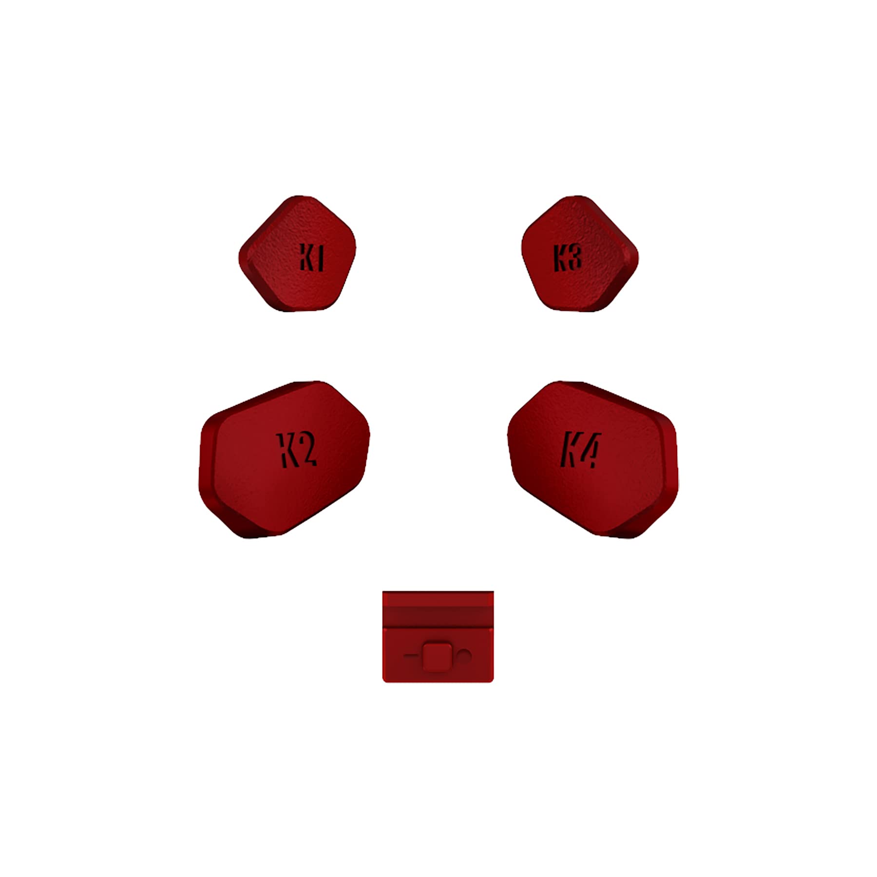 Scarlet Red Replacement Redesigned K1 K2 K3 K4 Back Buttons Paddles & Toggle Switch for Xbox Series X/S Controller eXtremerate Hope Remap Kit - Controller & Hope Remap Board NOT Included