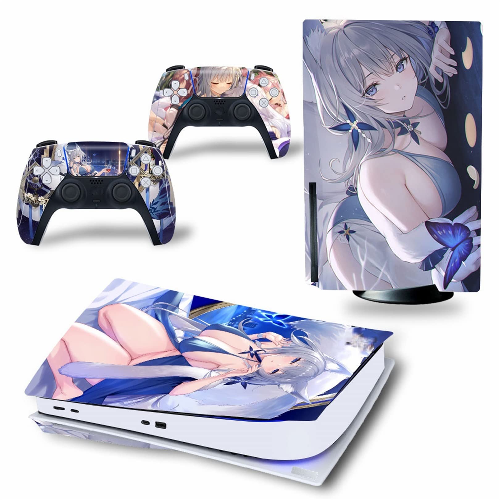 Top factory BUCEN for PS5 Skin Disc Edition & Digital Edition Console and Controller Vinyl Cover Skins Wraps Scratch Resistant, Compatible with for PS5 911234 Anti Scratch (Size : Digital Edition)