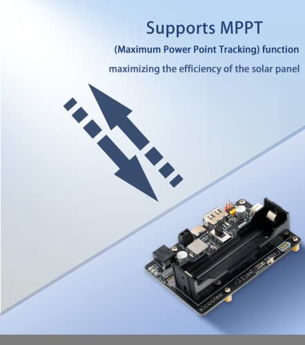 xicoolee Solar Energy/Power Manager Module, Solar Power for 5V-24V Solar Panel, Supports Solar Panel or USB Port Battery Charging