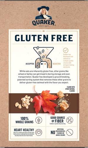 Quaker, Gluten Free Instant Oatmeal, Maple & Brown Sugar, 8 Ct