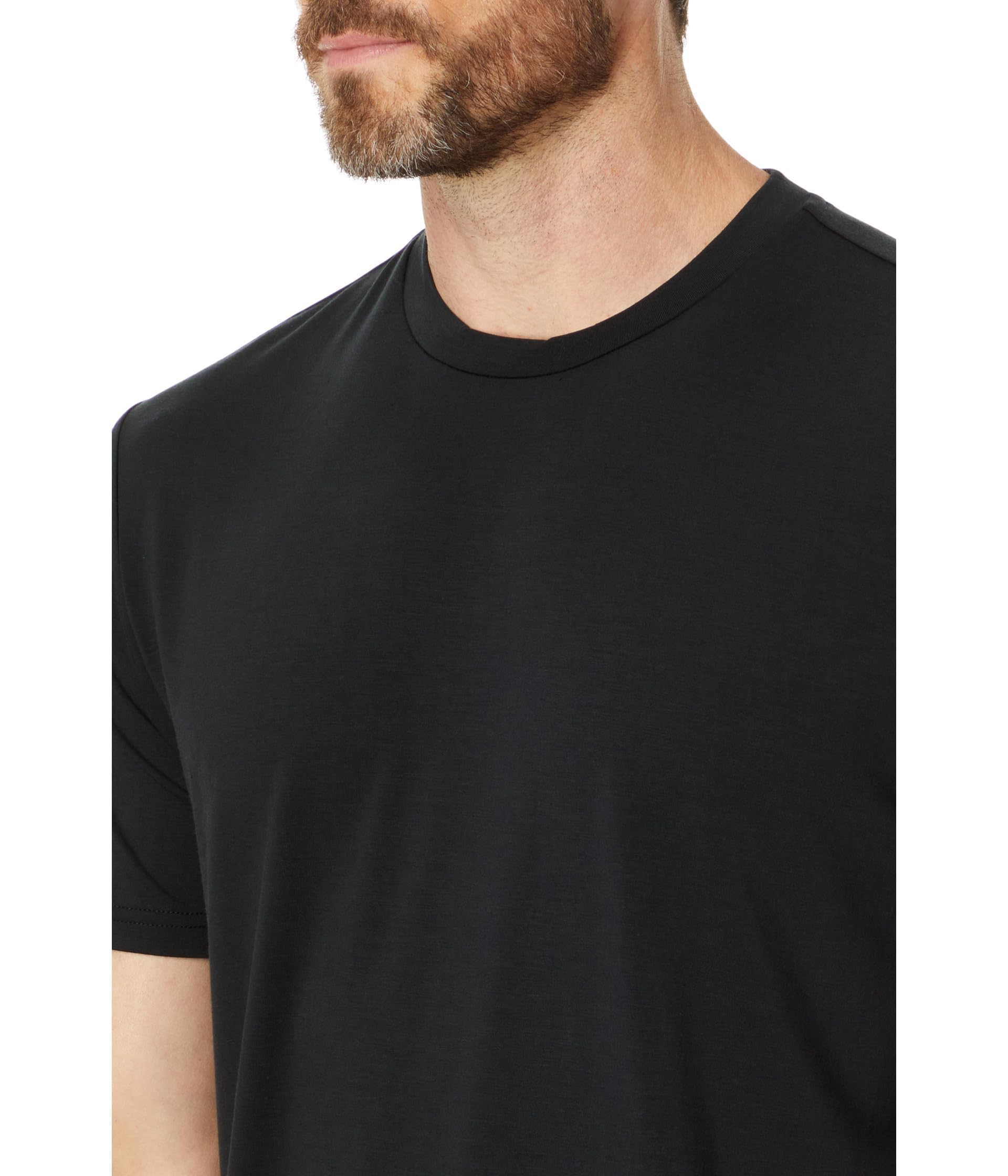 RVCA Mens Sport Regular Fit Tees - Tri Balance (Black, Large)