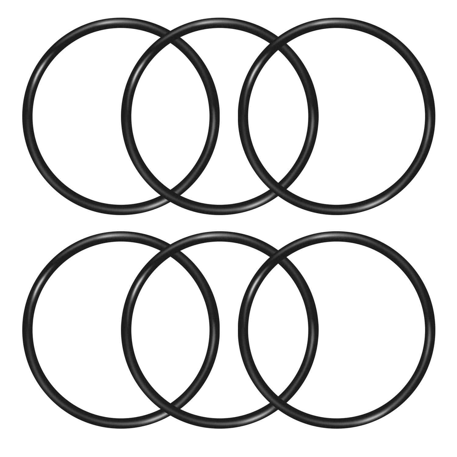 O-Rings for GE TM 2.5 Inch Water Filters Compatible with GXWH20F/ GXWH04F/ GXRM10/ GXWH20S/ GX1S01R (6 PCS)