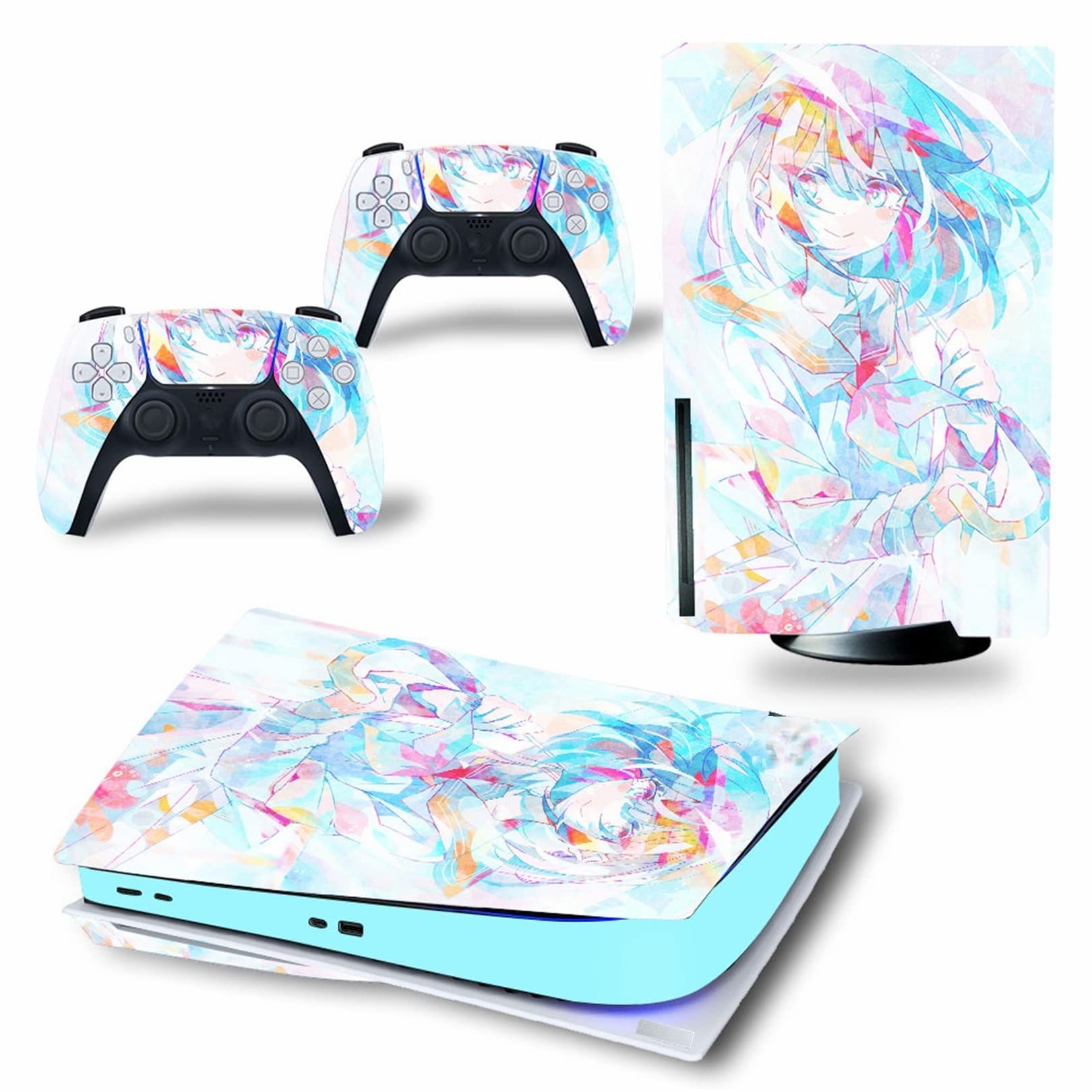 Top factory BUCEN for PS5 Skin Disc Edition & Digital Edition Console and Controller Vinyl Cover Skins Wraps Scratch Resistant, Compatible with for PS5 919644 Anti Scratch (Size : Digital Edition)