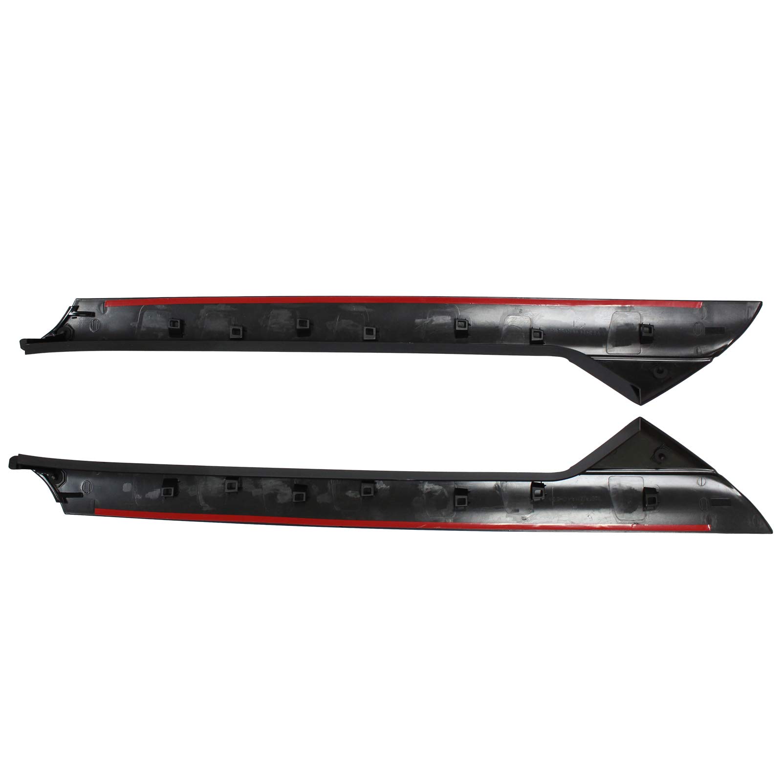 NewYall Pair Left and Right Glossy Black Windshield Outer Trim Pillar Molding