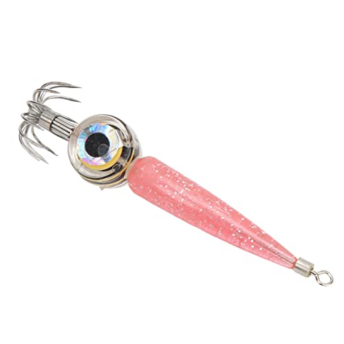 Qinlorgo Fishing Lure Light Hook, Integrated Injection molding Eye Shape Design, Outdoor lamp Tackle Tools for