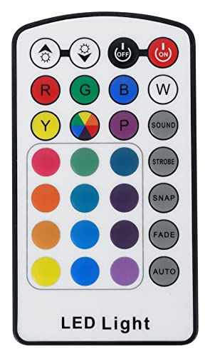 Rockville Mini RF1 RGBWA+UV DJ/Party LED Wash Light (Steel)+RF Long Range Remote, Silver