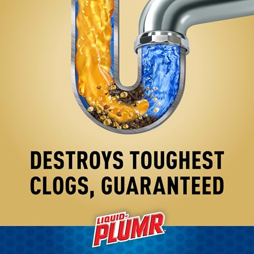 Liquid-Plumr Pro-Strength Clog Destroyer Gel with PipeGuard, Liquid Drain Cleaner - 80 Ounces (Package May Vary)
