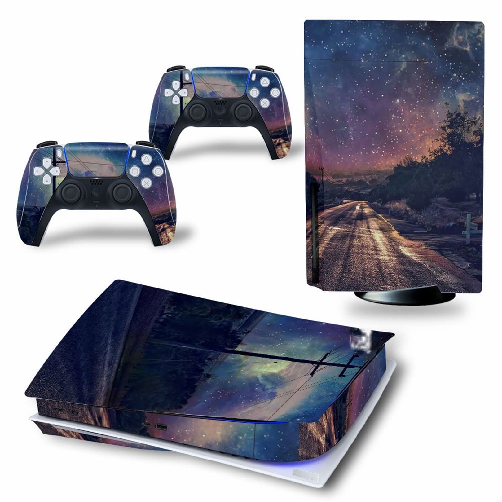 Top factory BUCEN for PS5 Skin Disc Edition & Digital Edition Console and Controller Vinyl Cover Skins Wraps Scratch Resistant, Compatible with for PS5 164277 Anti Scratch (Size : Disc Version)