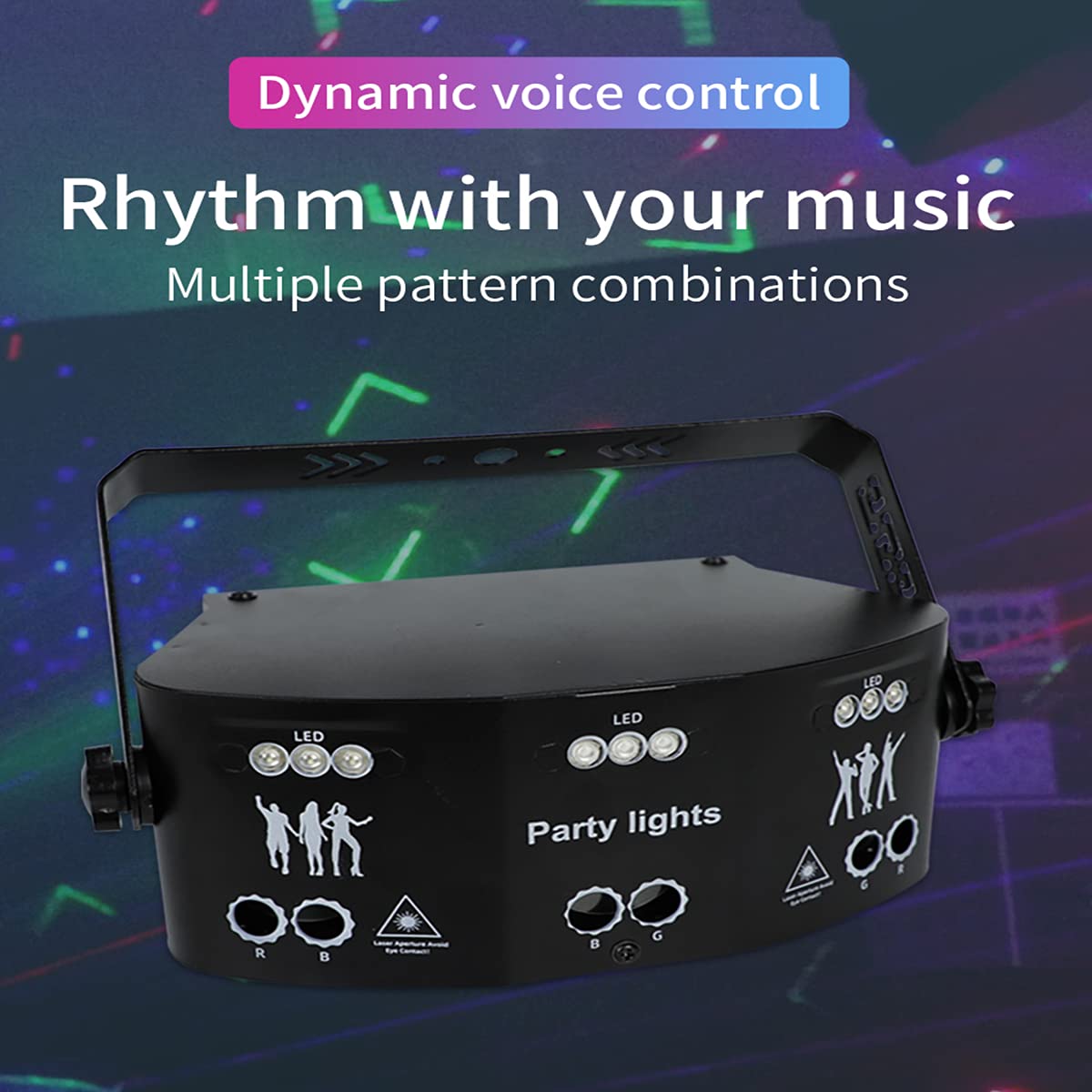 Party Lights YLS DMX512 Control Voice Control RGB 15 Eyes For Home Decor Club Bar Live Performance DJ Lights