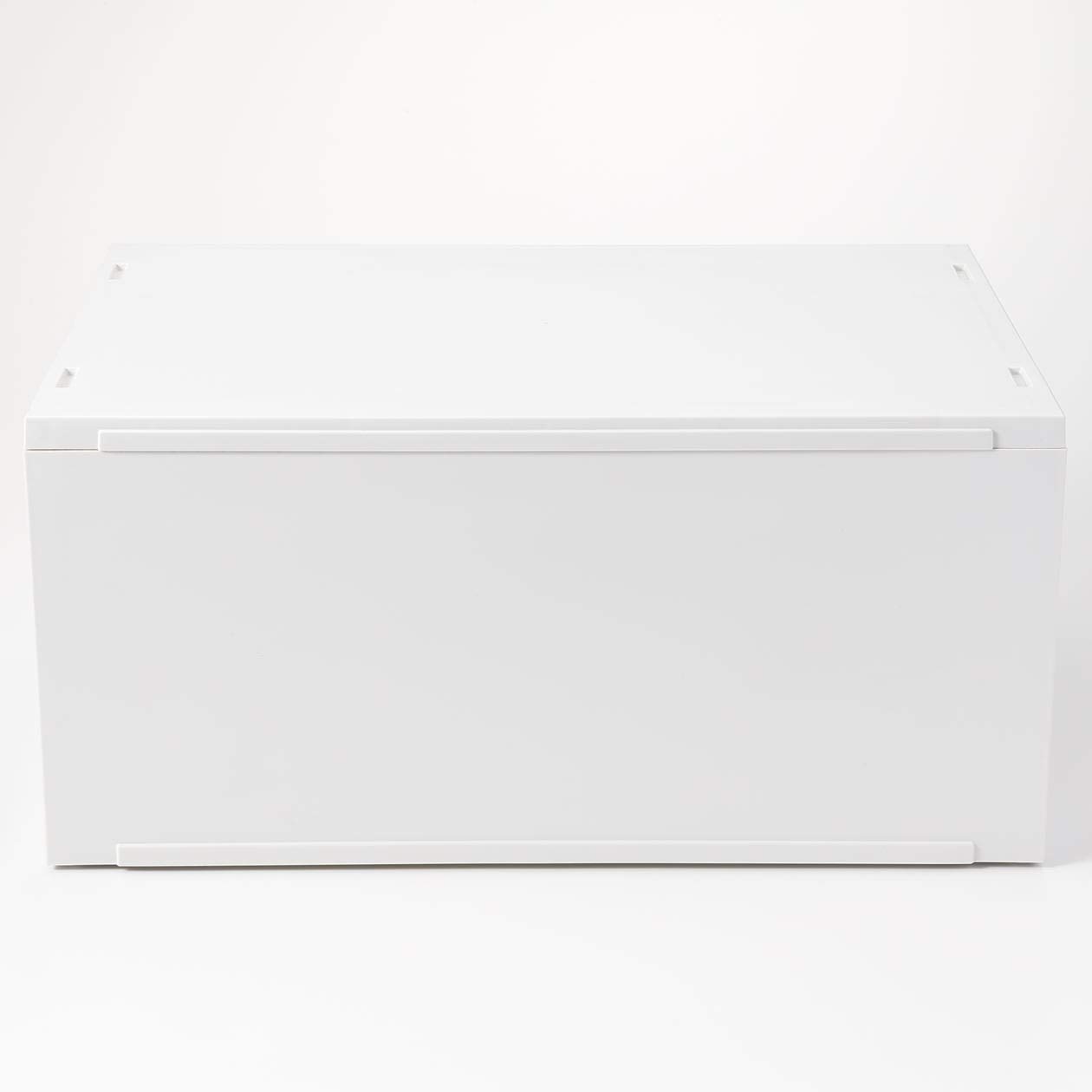 MUJI B7S7032 Storage Case, 1 Drawer, White/Grey