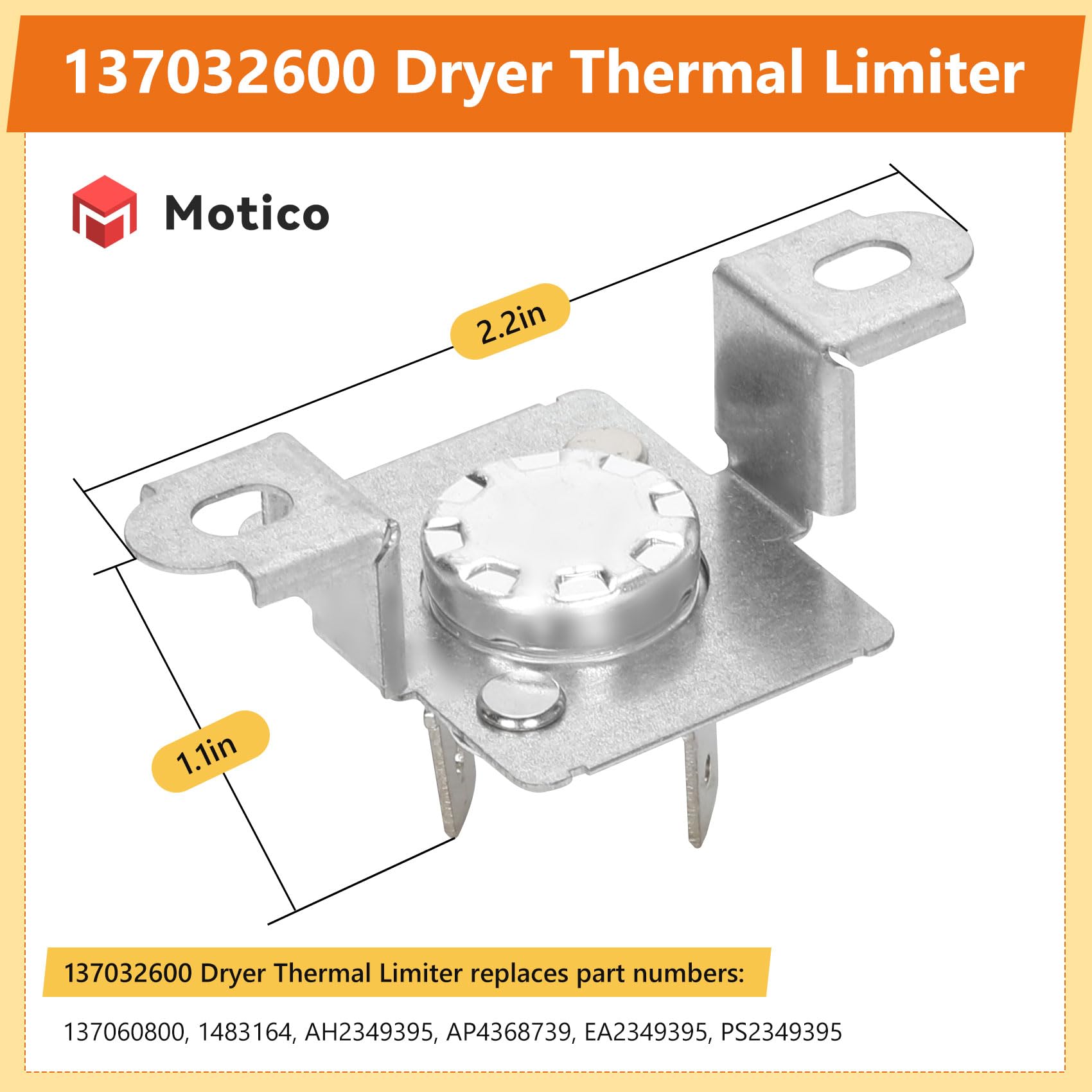 M Motico DC47-00019A Heating Element for Samsung Dryer, Compatible with DV45H7000EW/A2 DV40J3000EW/A2 DV42H5000EW/A3 DV42H5200EP/A3 DV210AEW/XAA DV42H5200EP/A3-365 DAYS WARRANTY