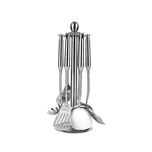 LMMDP Stainless Steel Cookware Set Kitchen Utensils Kitchenware Cooking Tools Cook Shovel Soup Spoon Leak Spatula
