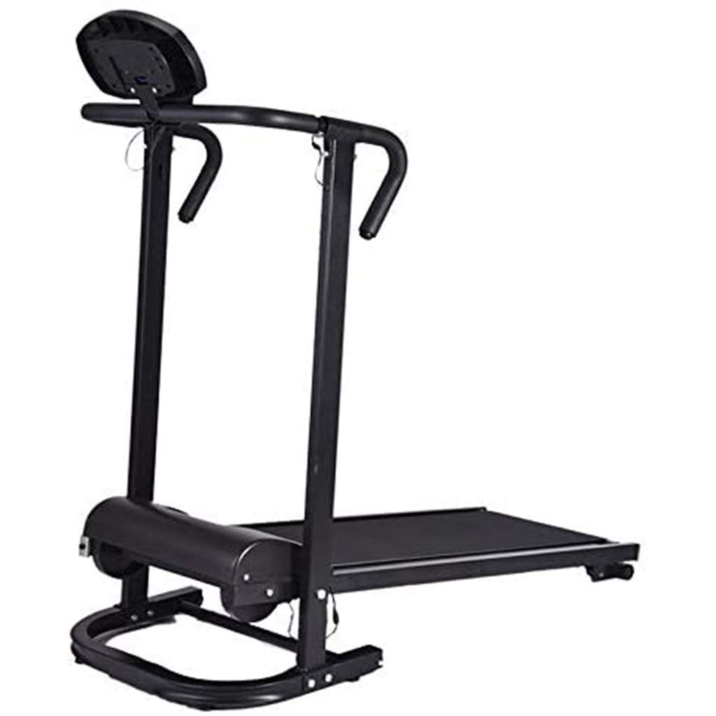 OKBOP Folding Incline Manual Treadmills for Home, Compact Portable Under Desk Mini Running Machine with LED Display, Foldable Small Walking Exercise Fitness Equipment for Small Space (Black)