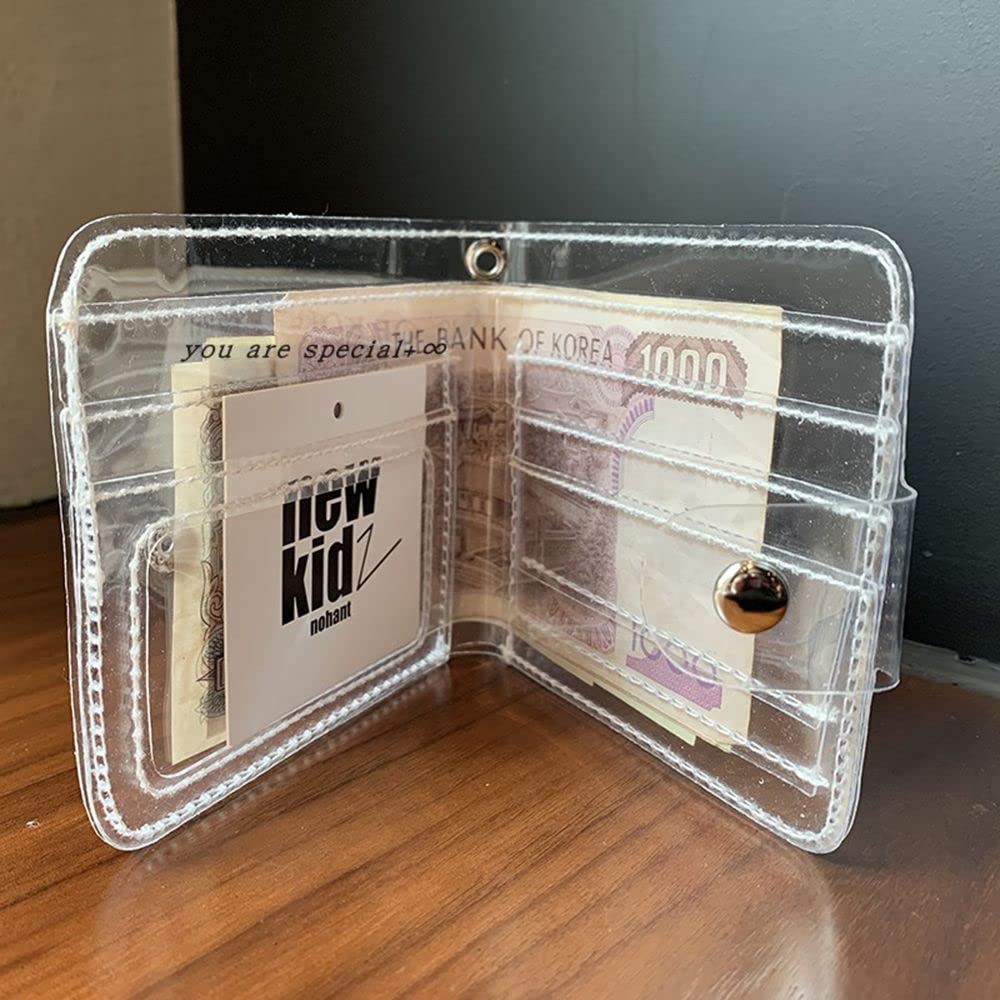Small Wallets Credit Card Case Money Organizers, Clear Wallet Transparent Purse, Waterproof Coin Purse Wallet Pouch