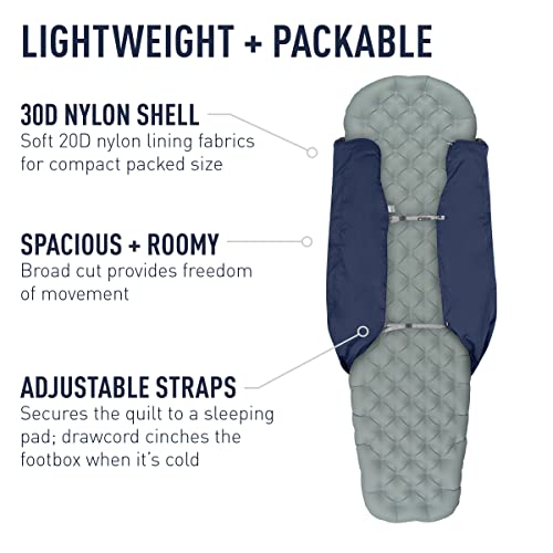 Sea to Summit Glow Synthetic Camping Quilt, 35-Degree, Long