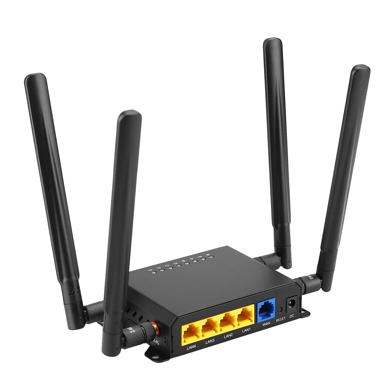 KuWFi 300Mbps 3G 4G LTE Car WiFi Wireless Router Extender Strong Signal Car WiFi Routers with USB Port SIM Card Slot with External Antennas for USA/Canada/Mexico SIM Card