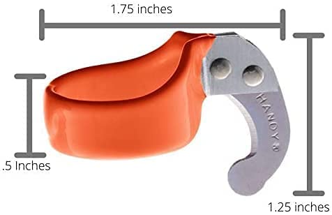 The Original Handy Safety Knife - Utility Ring Knife for Finger with Sharp, Curved Blade - Handy Gardener's Three Pack - By Handy Twine Knife