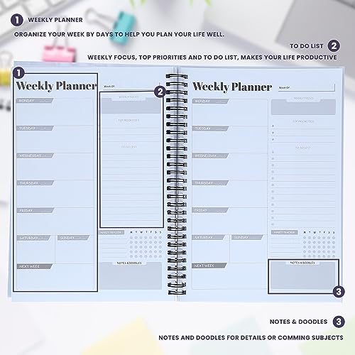 Planner, Universe, 180 Pages, 7x10 inch, Daily Planner, Small Daily Planner, Daily Planber, Weekly Plans, Planners, 2023 Planner Daily Weekly and Monthly, Weekly Plan, 2023 Planner