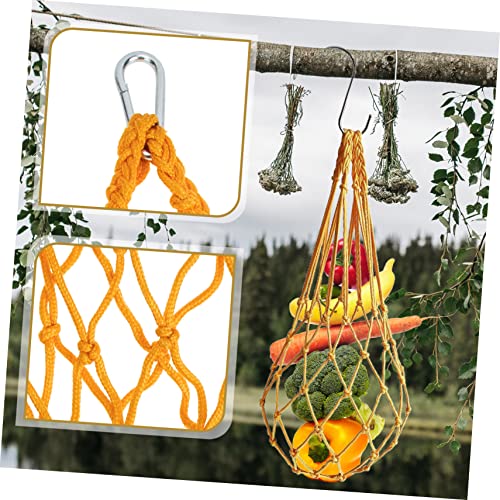 YARNOW Large Vegetable Duck Cabbage Supplies Holder Net Yellow Treating Chicken Bag Poultry Skewer S Parrot Hanging Foraging Cocks Birds Pet for Tool Feed Feeder Food Feeding Cotton