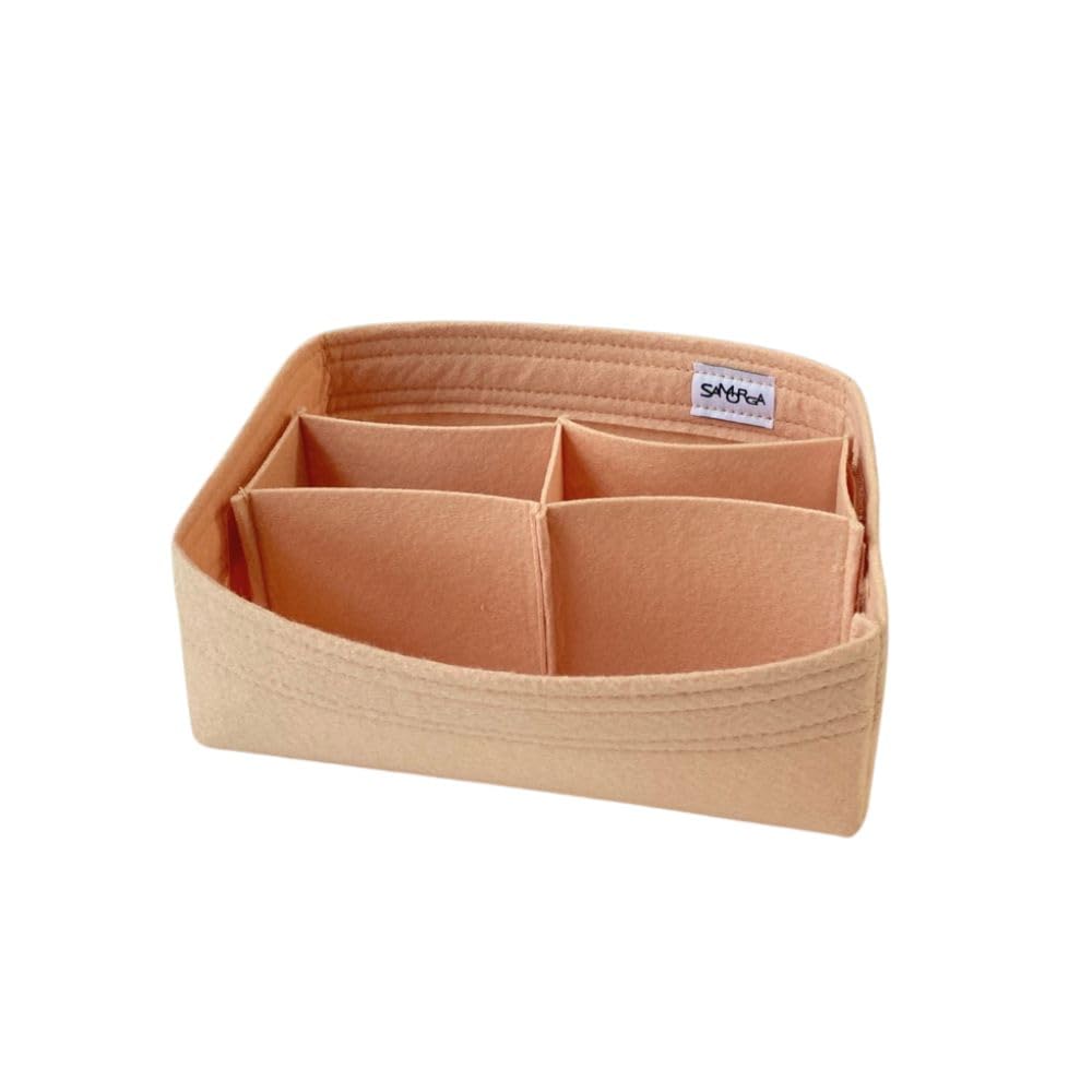 SAMORGA (1-159/ LV-NICE-Mini) LV Nice Mini Bag Organizer Insert Innerbag (1.2mm Leather Beige)