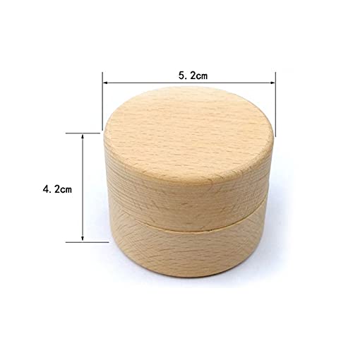 ZZYINH AN207 Personalized Engraving Rustic Wedding Wooden Ring Box Jewelry Trinket Storage Container Holder Custom with These Rings Small Jewelry
