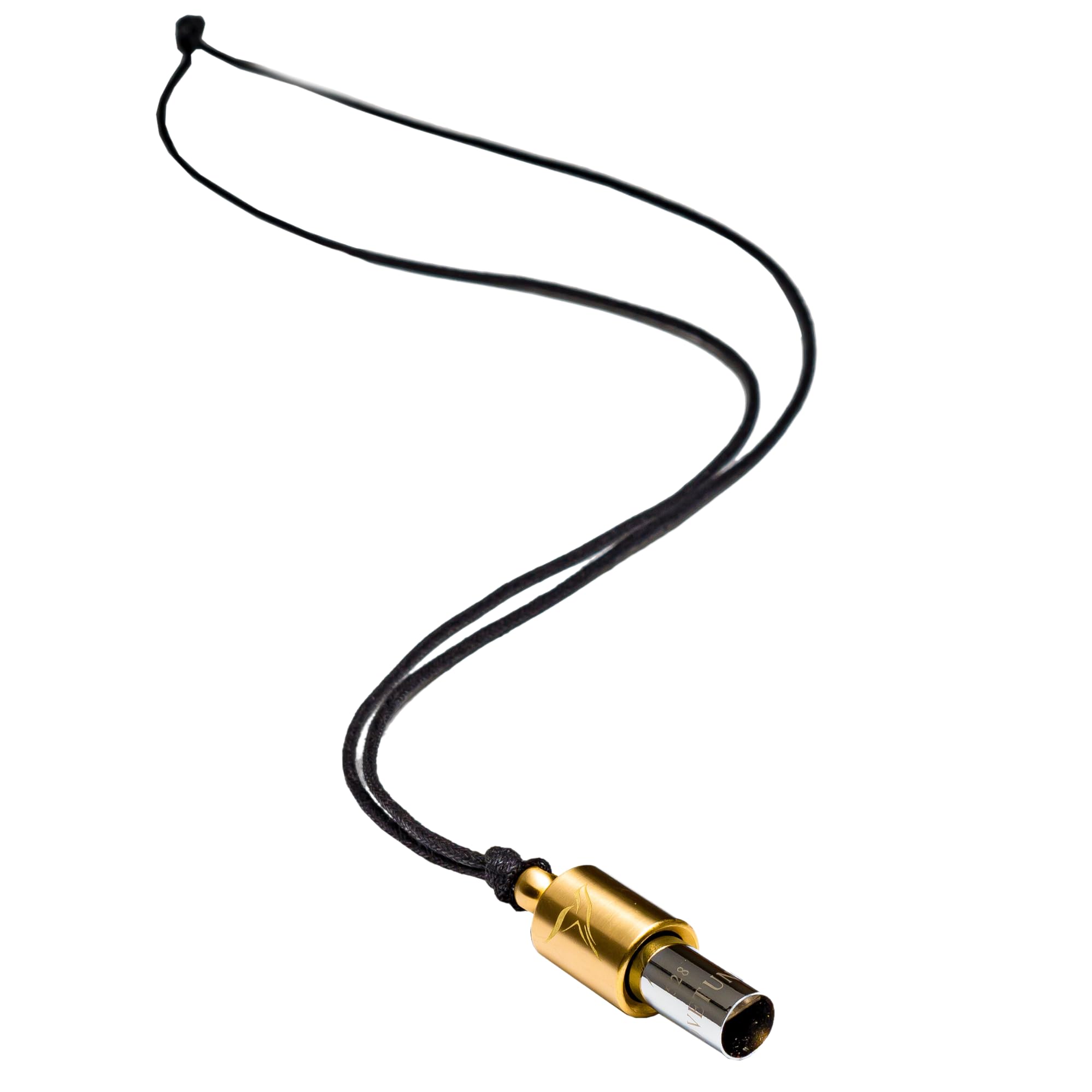 LOVETUNER Meditation Tuning Necklace 528 hz Frequency of Love | Mindfulness Device for Anxiety & Stress Relief (Waxed Cord Bronze)