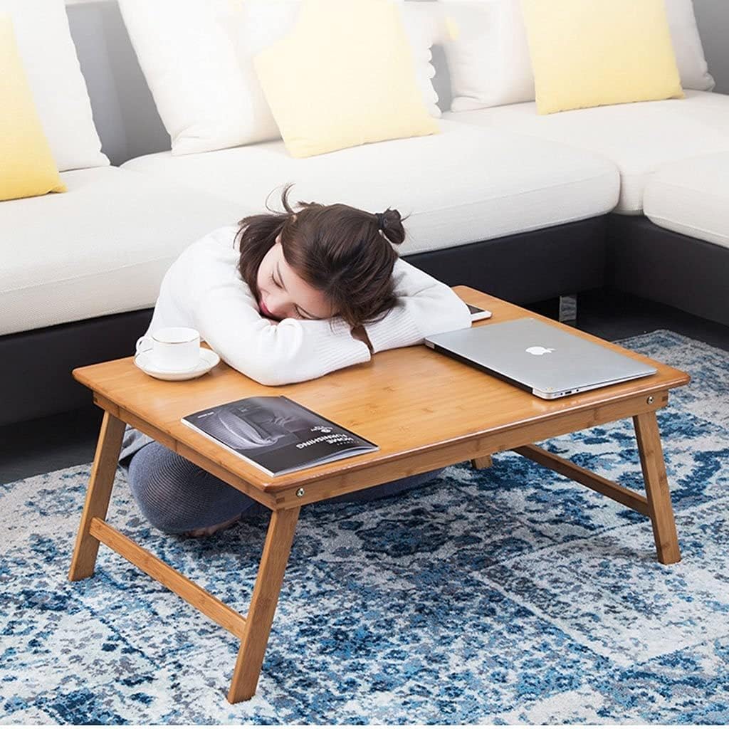 Laptop Desk,Laptop Desk for Bed Folding Laptop Table Stand for Bed, Portable Lap Desk Breakfast Tray for Sofa Couch Floor, Height Adjustable Tablet Reading Drawing Table, Standing Desk Computer Riser,