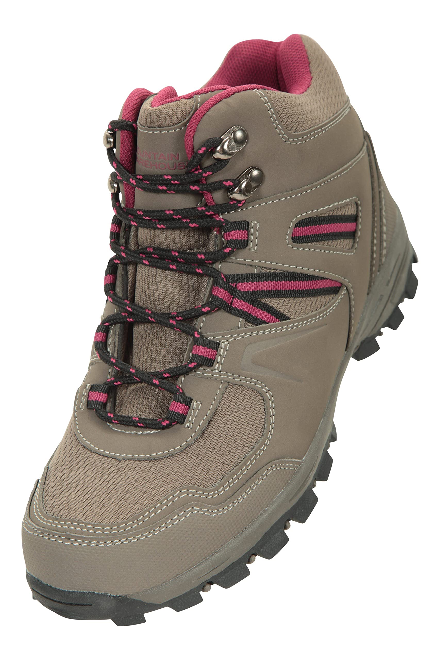 Mountain Warehouse Mcleod Womens Outdoor Walking Boots Light Brown Womens Shoe Size 8 US