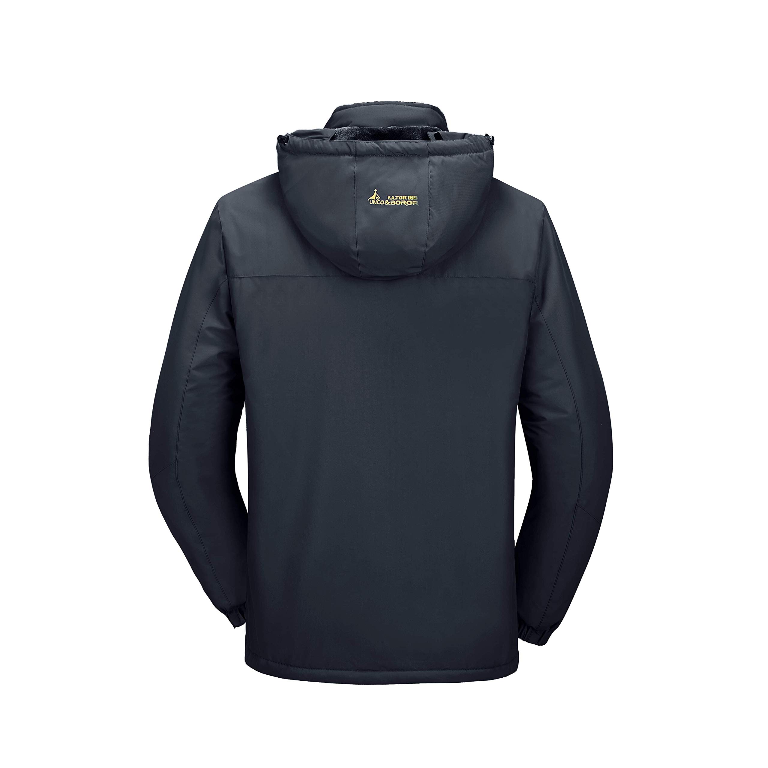 MOERDENG Men's Waterproof Ski Jacket Warm Winter Snow Coat Mountain Windbreaker Hooded Raincoat