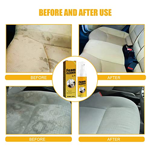 wuwuhen Magic Foam Cleaner for Car, Car Multi Purpose Foam Cleaner, Foam Cleaner for Car, Multi Purpose Foam Cleaner, Eelhoe Foam Cleaner (2pcs,100ml)
