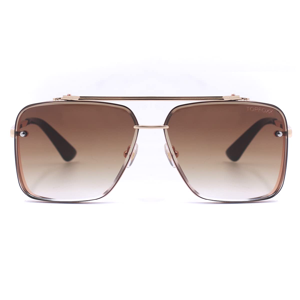 TOPFOXX - Bella Coffee - Aviator Sunglasses for Women Oversized - Total UV 400 Protection coating